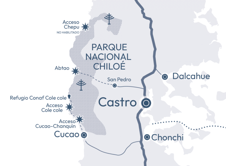 Mapa - Parque Nacional Chiloé